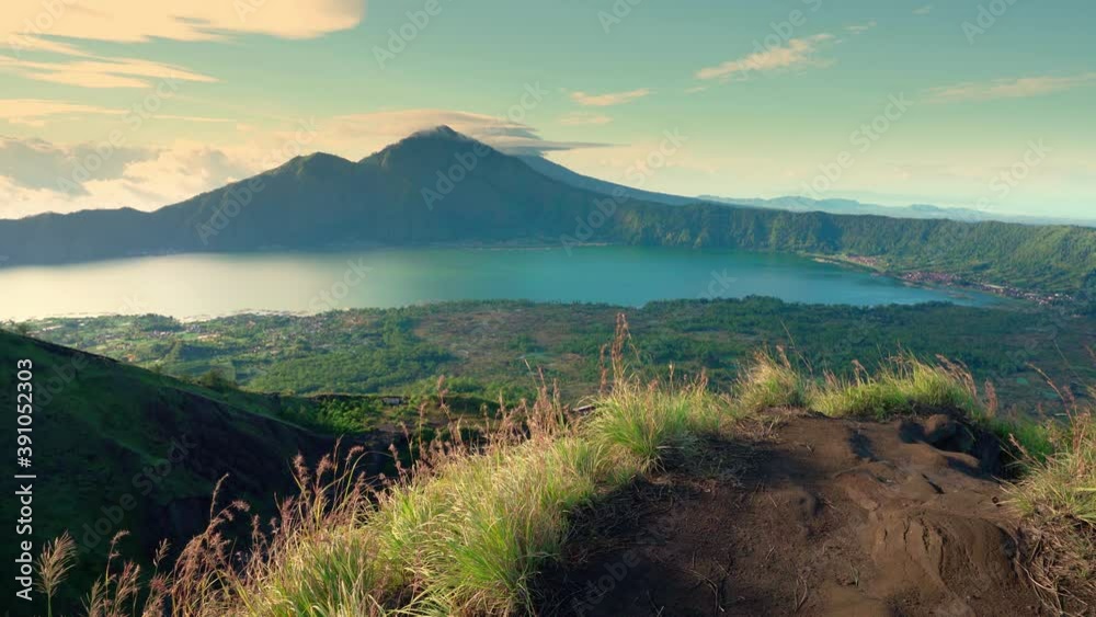 Kintamani volcano Bali tourist attraction or Mount Batur is one of the ...