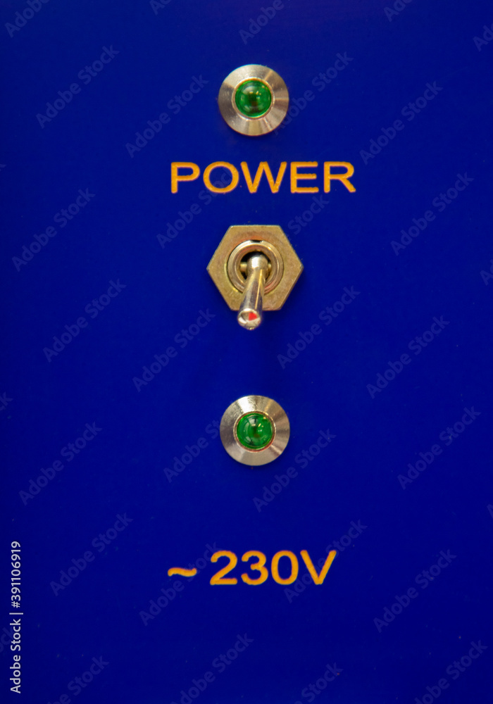 High-voltage stationary stand elements. Device switch. Machine control ...