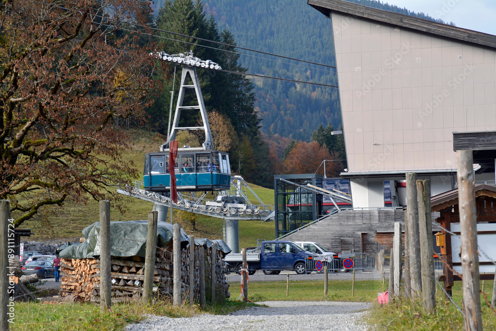 fellhornbahn-talstation bei oberstdorf Stock Photo | Adobe Stock