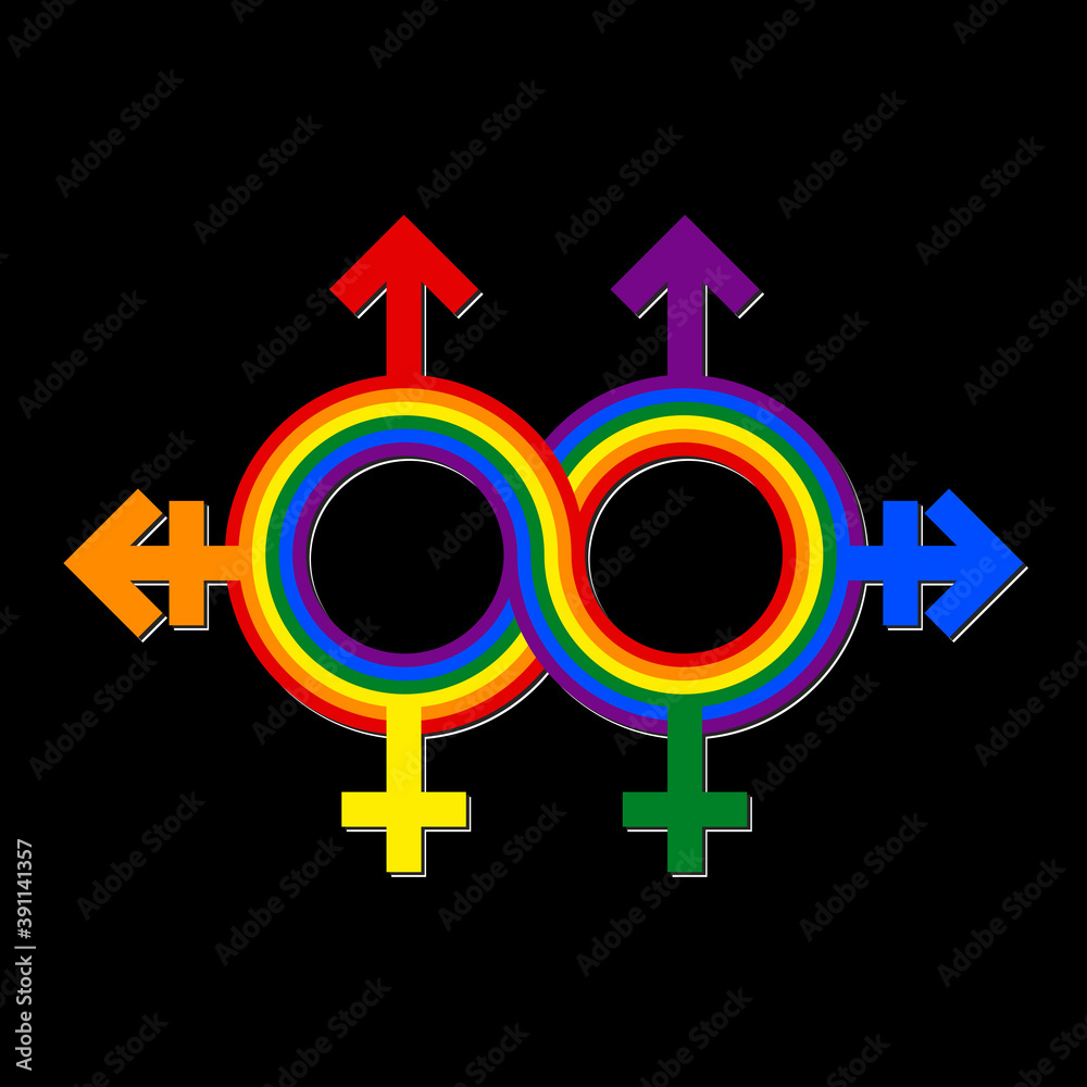LGBT Transgender Limitless symbol, Pride, transsexual, Freedom in ...