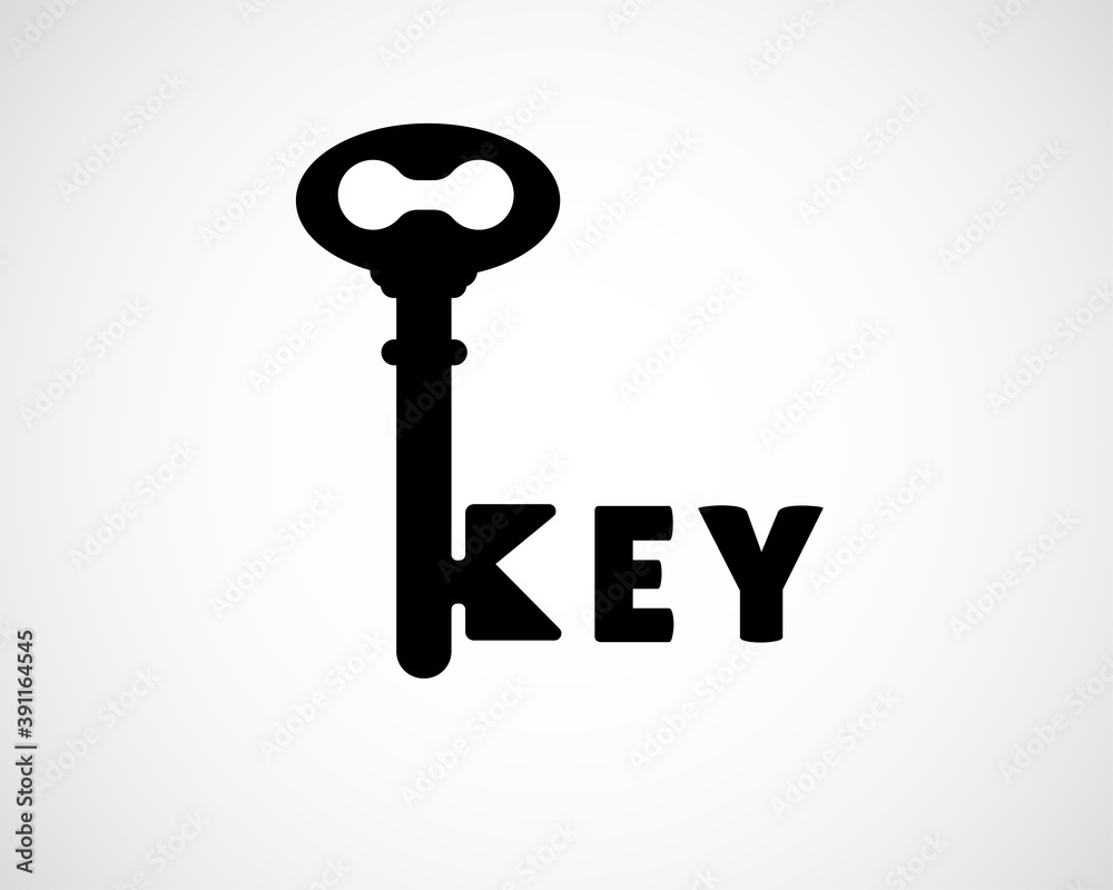 Key K initial letter logo symbol design illustration Stock Vector ...