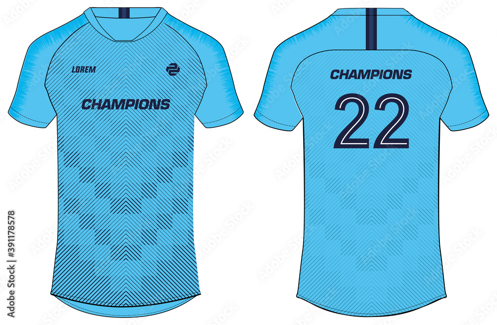 Sports t-shirt jersey design vector template, Sports kit concept with ...