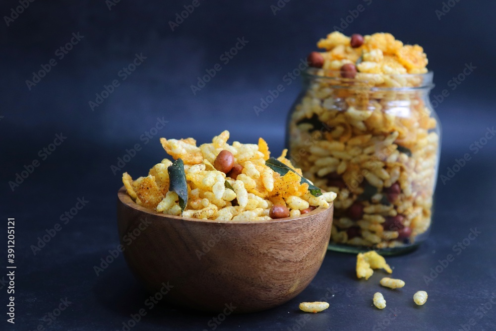 Murmura cornflakes Chivda or Chiwada. Diwali special savory snack ...