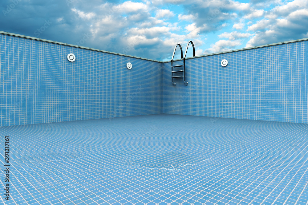 Empty swiming pool Stock Illustration | Adobe Stock