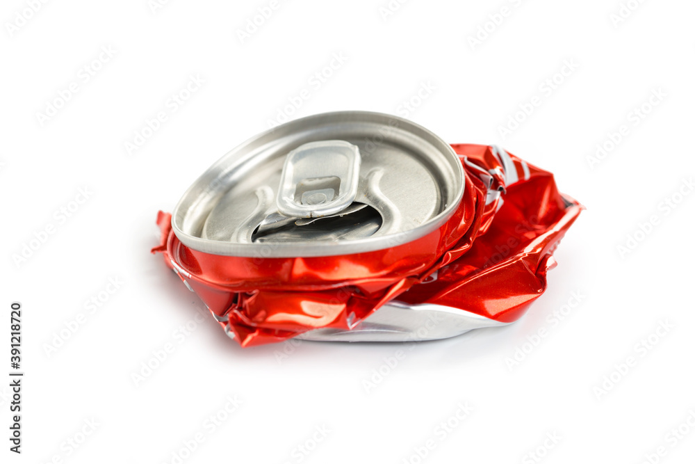 Compressed cans isolated on a white background Stock Photo | Adobe Stock