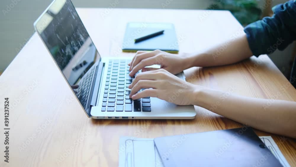 Graphic designer using graphics tablet happy smiling Asian woman ...