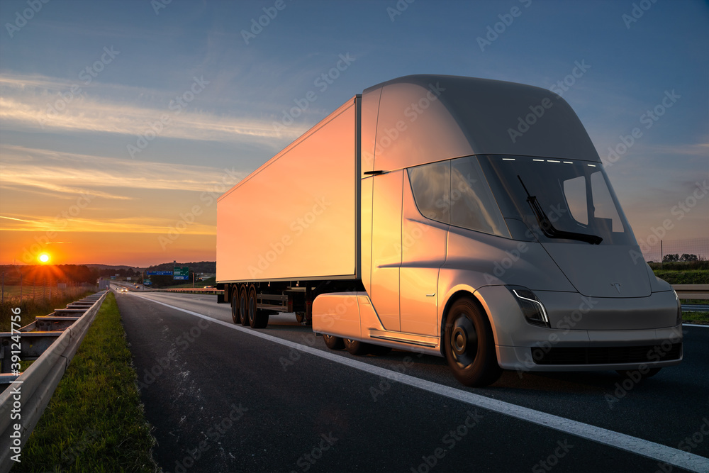 Tesla Semi is an all-electric battery-powered Class 8 semi-truck in ...