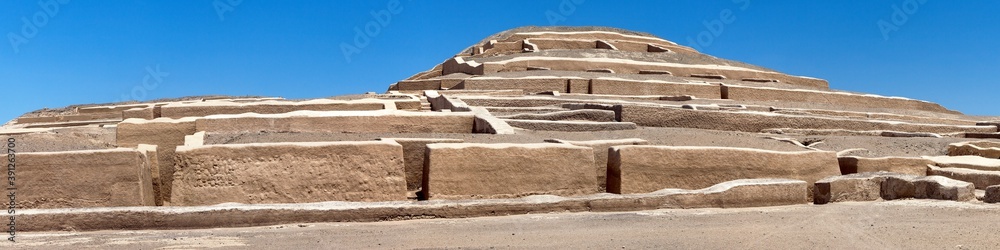 Nasca or Nazca pyramid at Chahuachi in Peru Stock Photo | Adobe Stock