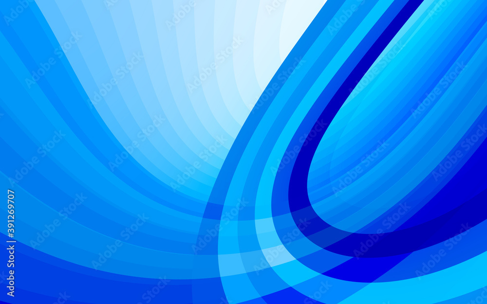 Blue abstract curves background with abstract geometric shapes ...