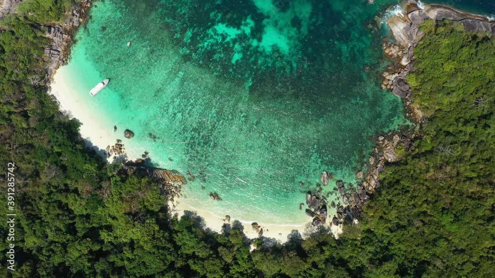 Footage B-roll of myanmar island beach ocean waves, Beautiful tropical ...
