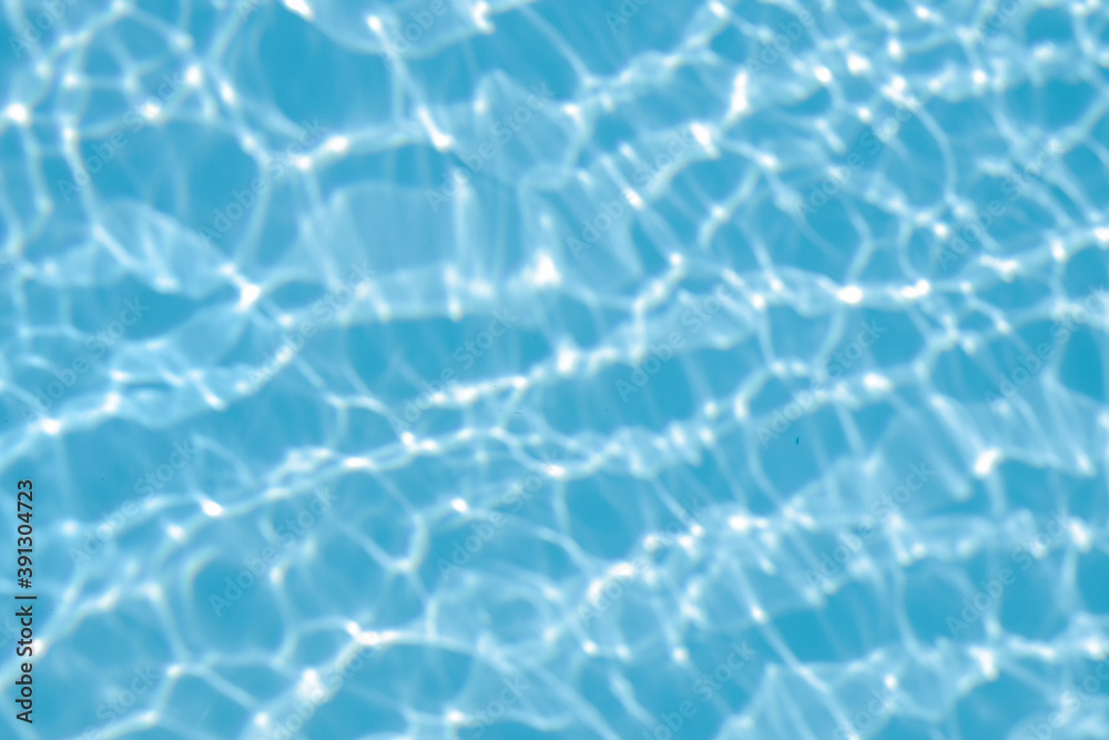 Swimming pool waves in light blue, abstract background, meditation for ...