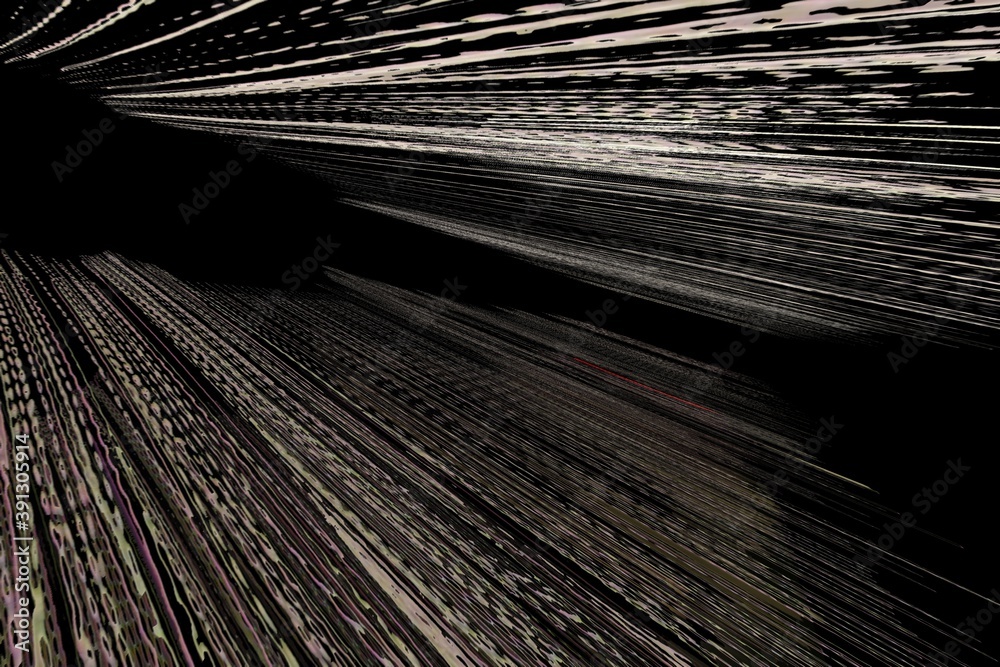 3D exploding surface view white and red lines on black background Stock Illustration | Adobe Stock