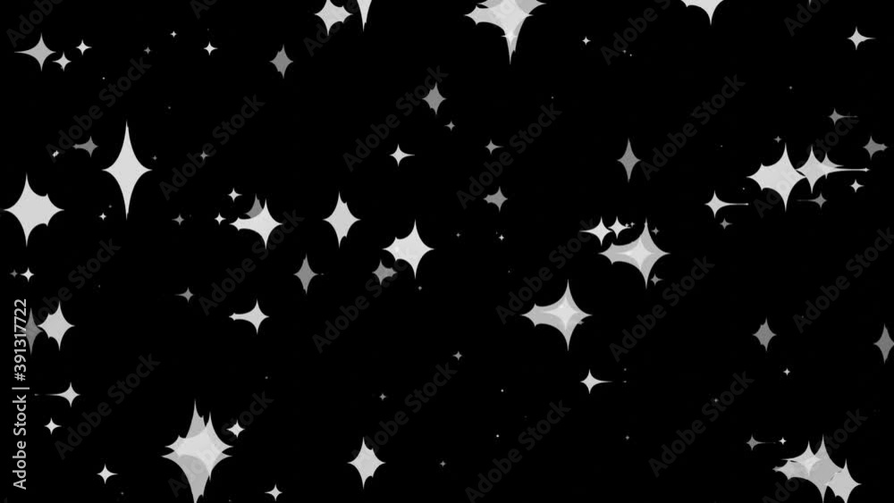 Waves or stars motion graphic transition vfx effect, audio visual ...