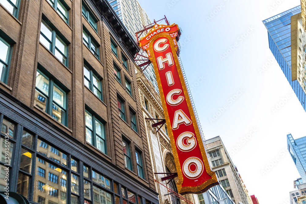 Chicago Theatre sign Stock Photo | Adobe Stock