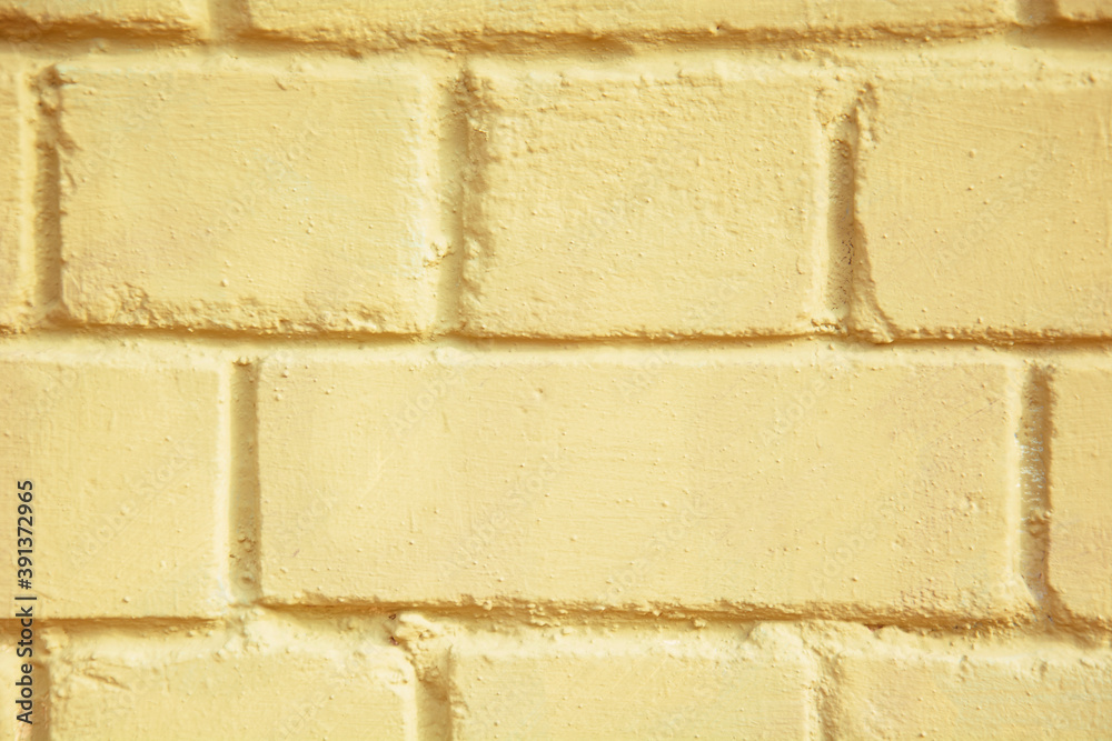 Yellow brick, brickwork, stone wall, yellow background, building ...