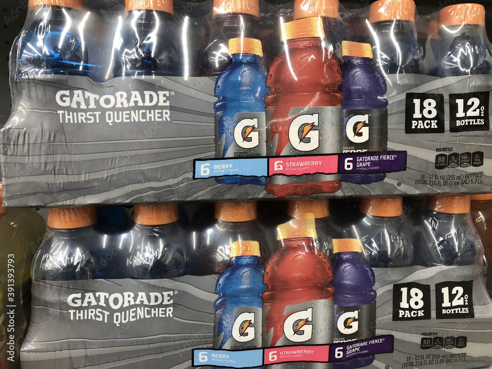 Indianapolis - Circa November 2020: Gatorade drink display. Gatorade is ...