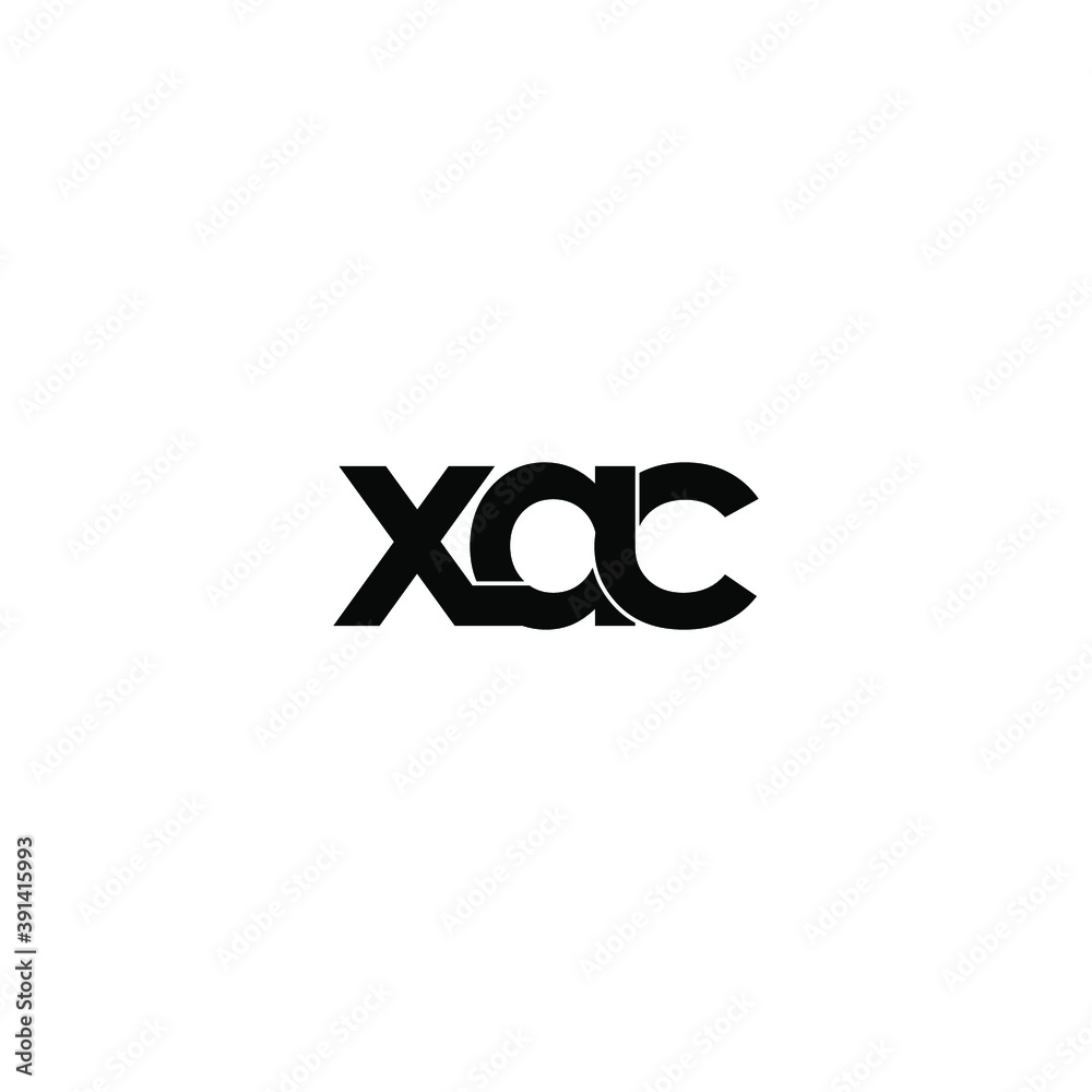 xac letter original monogram logo design Stock Vector | Adobe Stock
