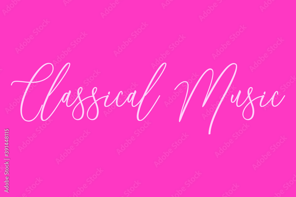 Music Written In Cursive