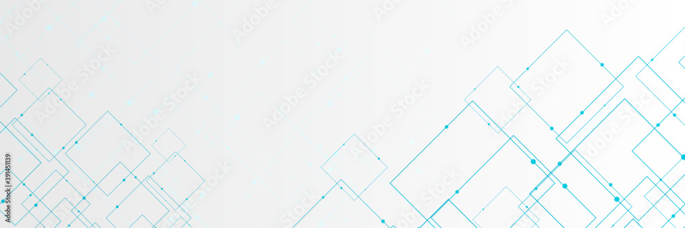 Vector banner design, illustration technology with line pattern over ...