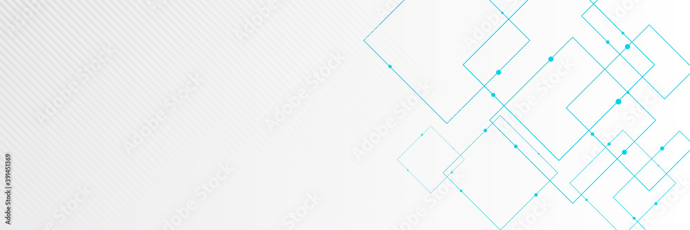 Vector banner design, illustration technology with line pattern over ...