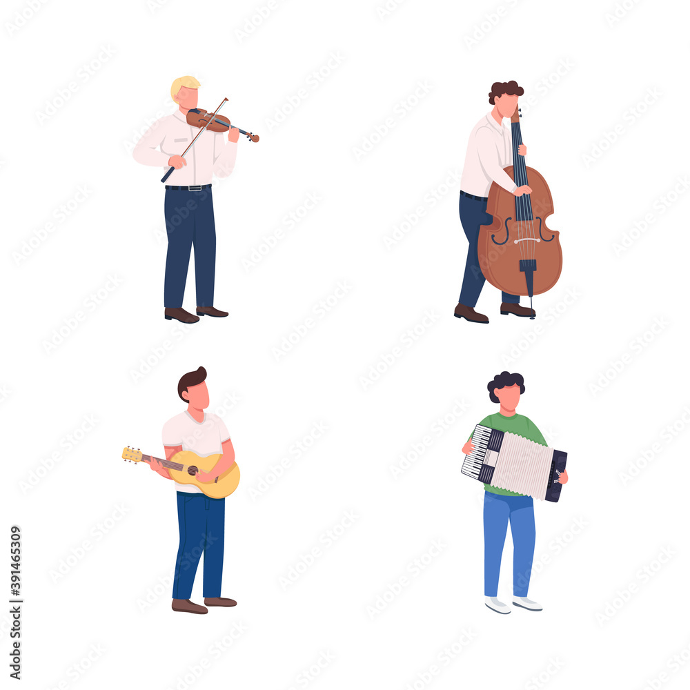 String Orchestra Cartoon