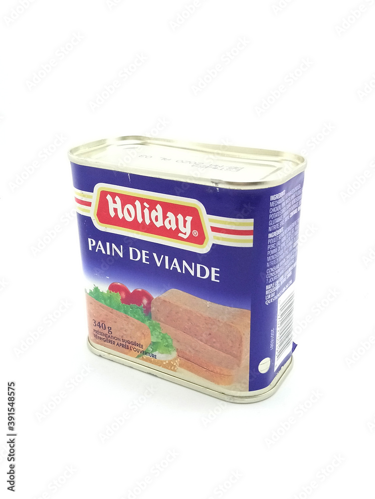 Holiday pain de viande luncheon meat in Manila, Philippines Stock Photo ...