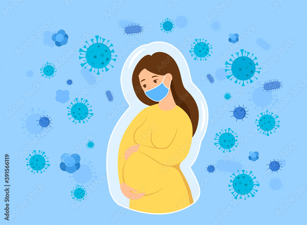 Maternity and pregnancy protection abstract concept. Pretty pregnant ...