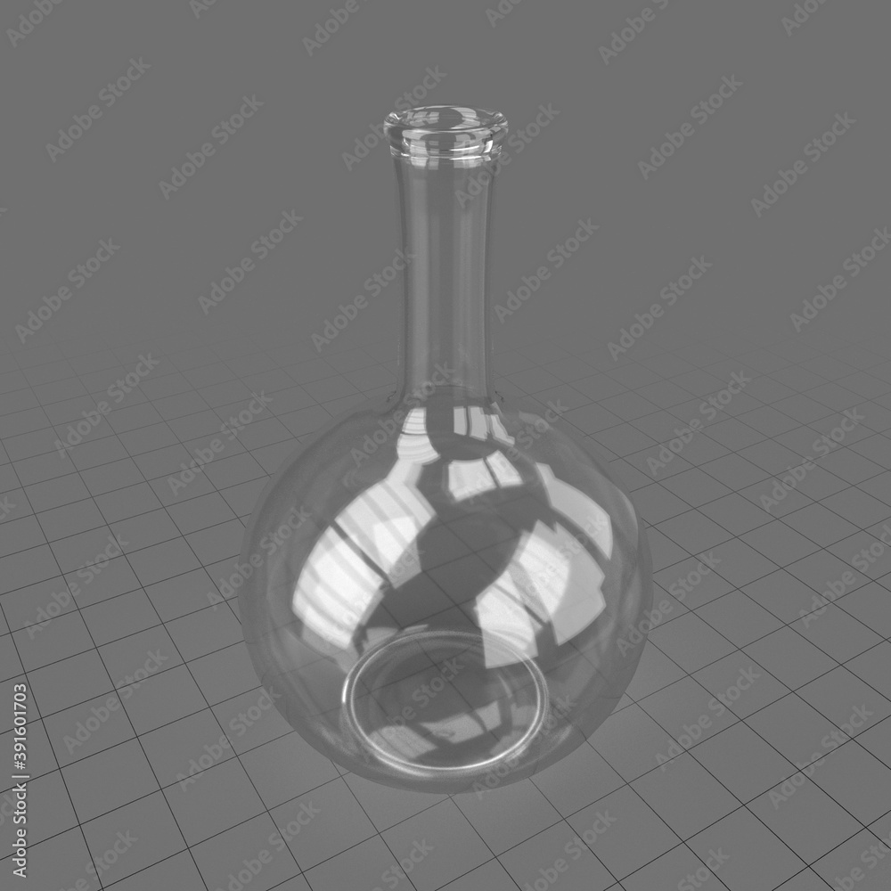 Round bottle Stock 3D asset | Adobe Stock
