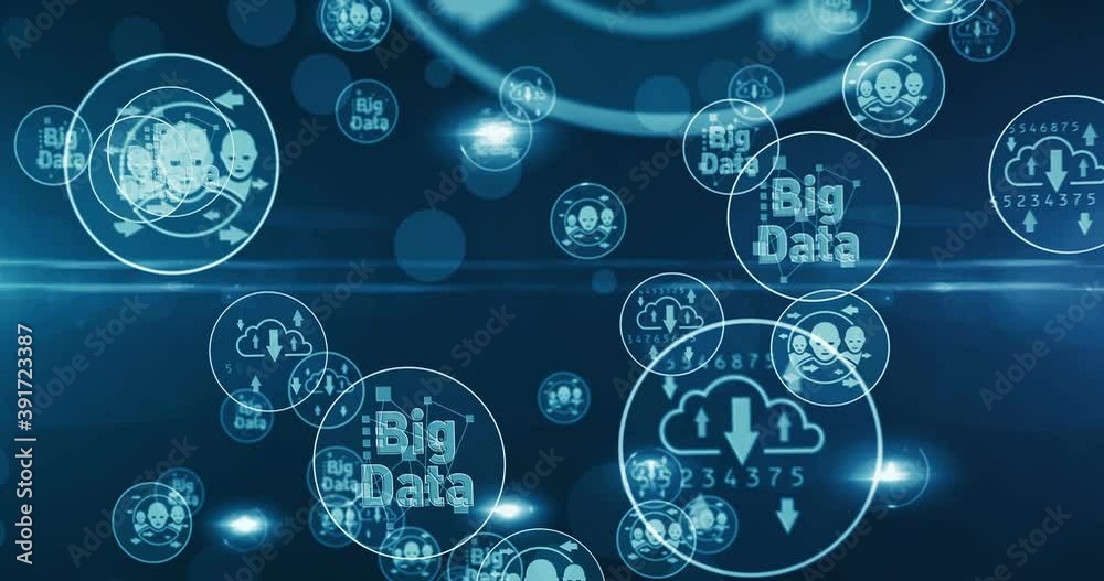 Big data technology, digital analysis, artificial intelligence, science ...