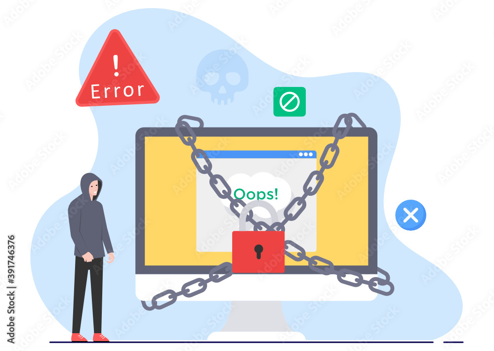 Ransomware Stock Vector | Adobe Stock