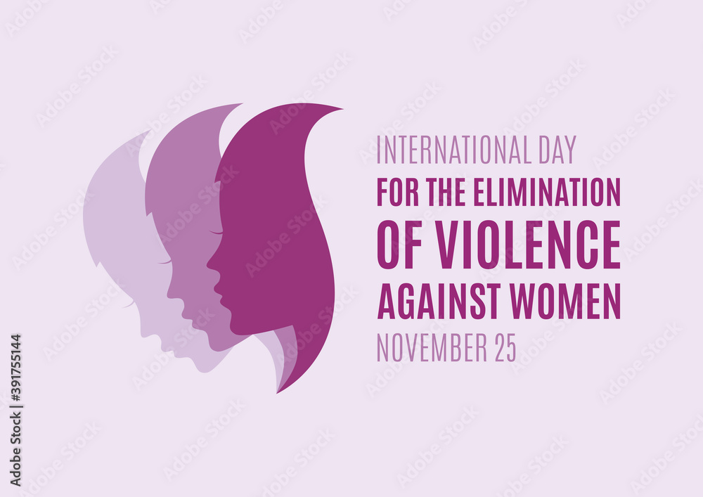 International Day for the Elimination of Violence against Women vector ...