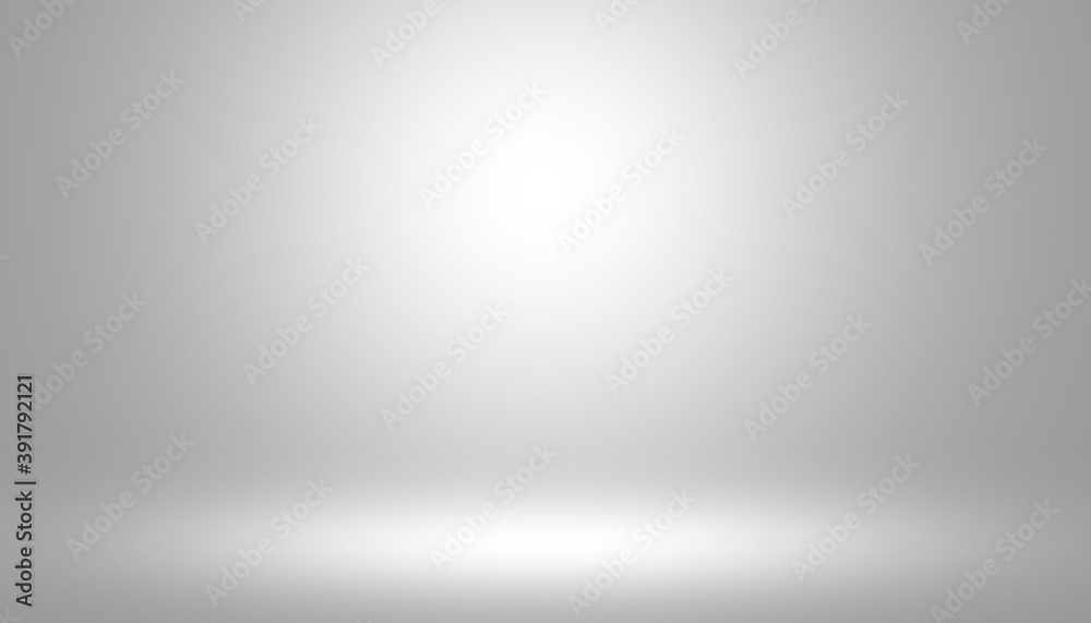 white stage background with gradient light empty room for display your ...