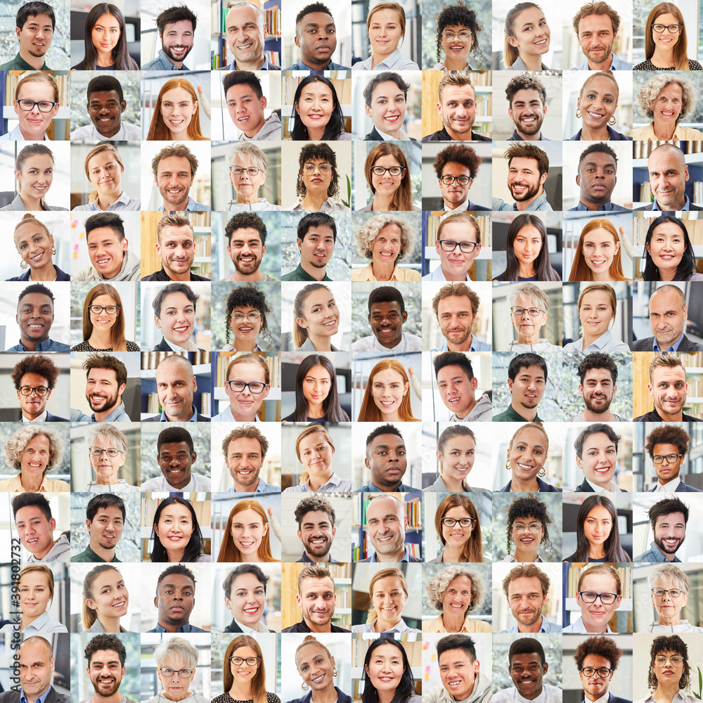 Portrait Collage von Business Team Stock Photo | Adobe Stock