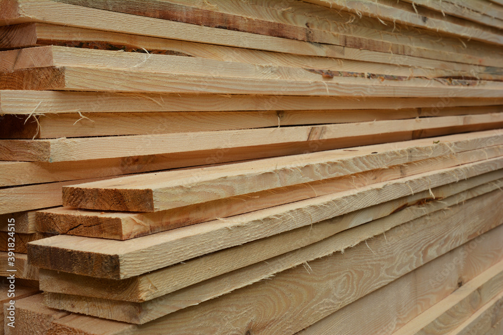 Stack Of Wood Boards