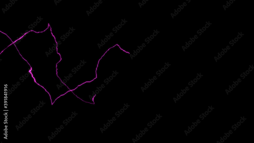 Abstract realistic nature purple lightning thunder background . Bright ...