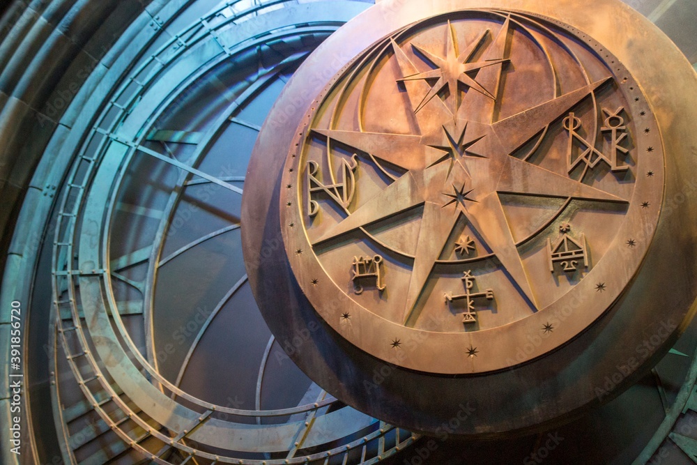 Hogwarts clock tower pendulum Stock Photo | Adobe Stock