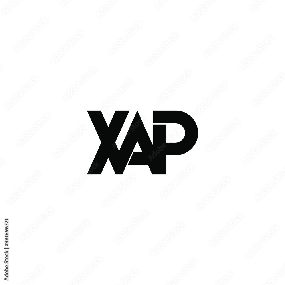 xap letter original monogram logo design Stock Vector | Adobe Stock