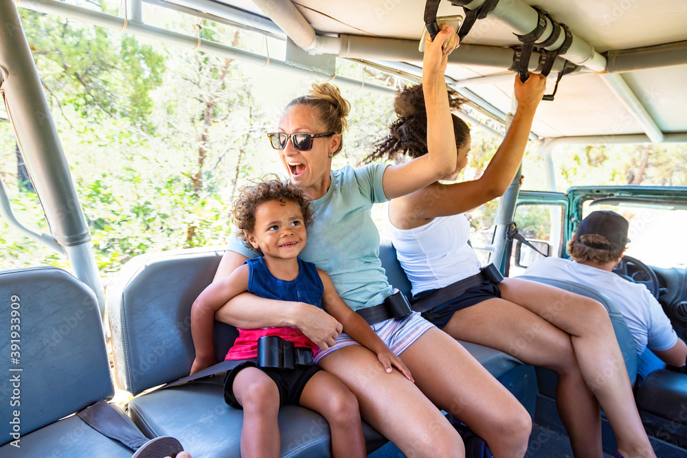 Foto de Fun and adventure lifestyle photo of a Family having fun on an ...
