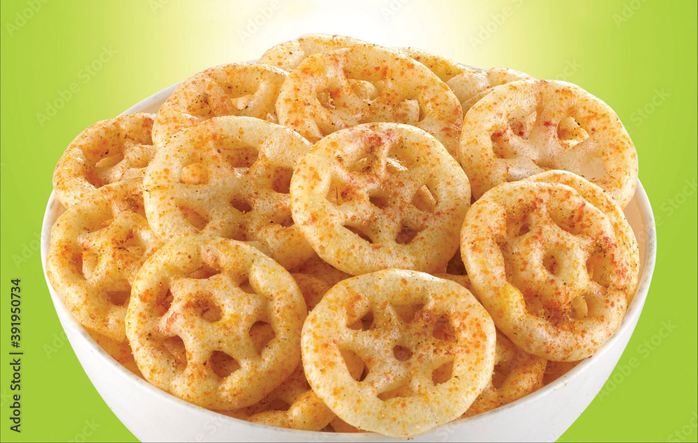 Crispy and crunchy Salty wheat wheel & Wheels, Wheelos, fryums or ...