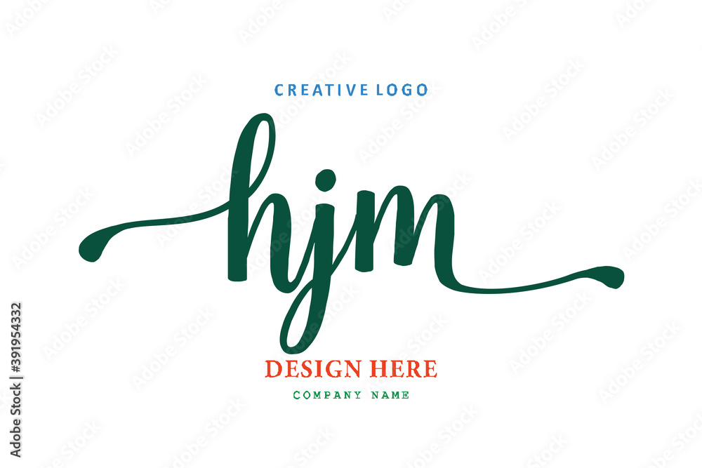 HJM lettering logo is simple, easy to understand and authoritative ...