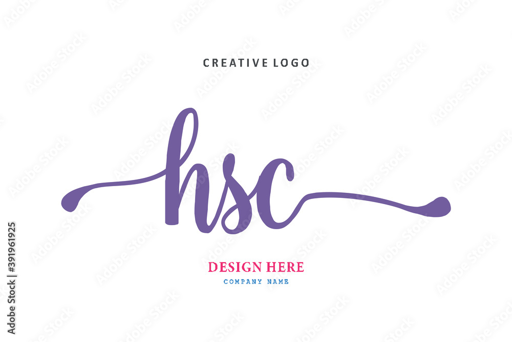 HSC lettering logo is simple, easy to understand and authoritative ...
