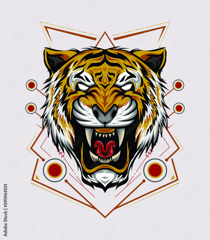 Tiger Head Vector Free Download