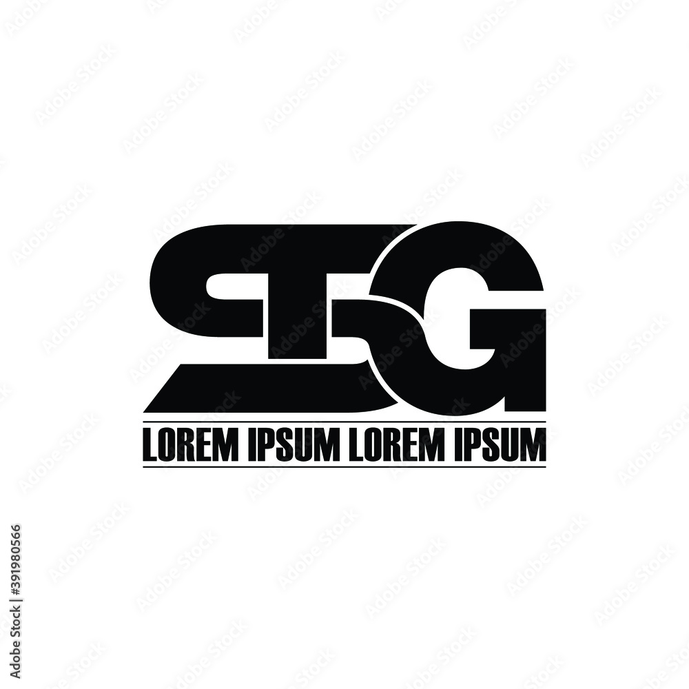 STG letter monogram logo design vector Stock Vector | Adobe Stock