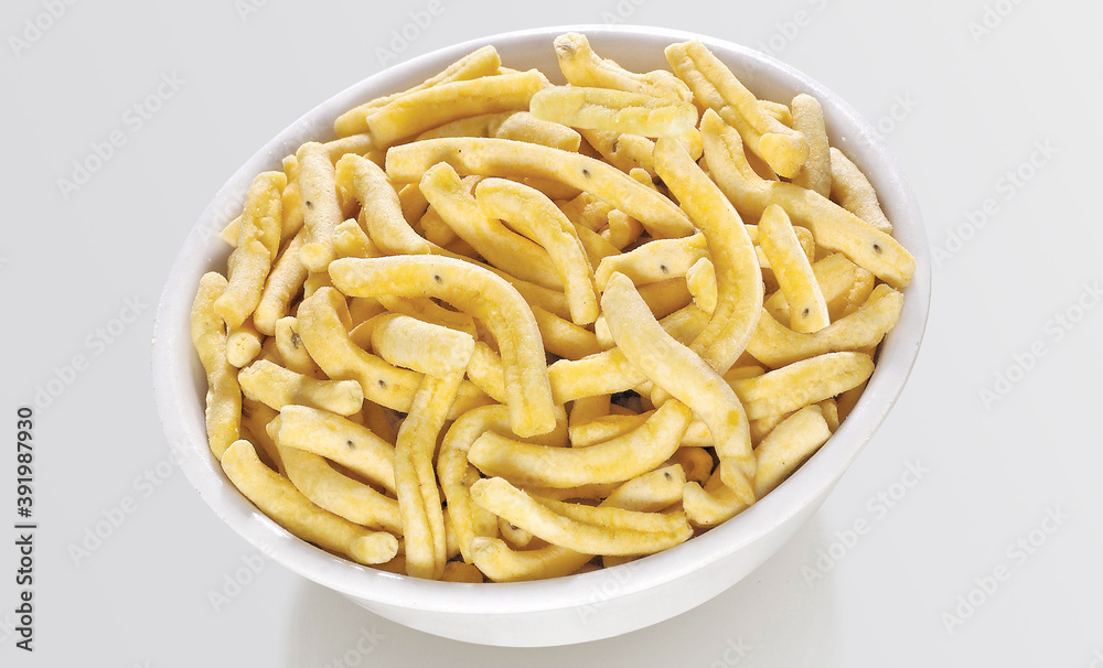 Bhavnagari Gathiya or gathia, ganthia, ganthiya, papdi, Champakali made ...