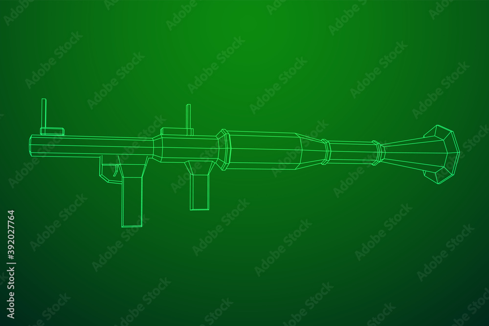 Anti-tank rocket propelled grenade launcher - RPG 7 Stock Vector ...