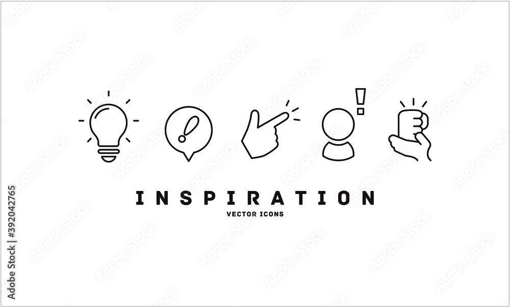 [Inspiration] vector icons Stock Vector | Adobe Stock