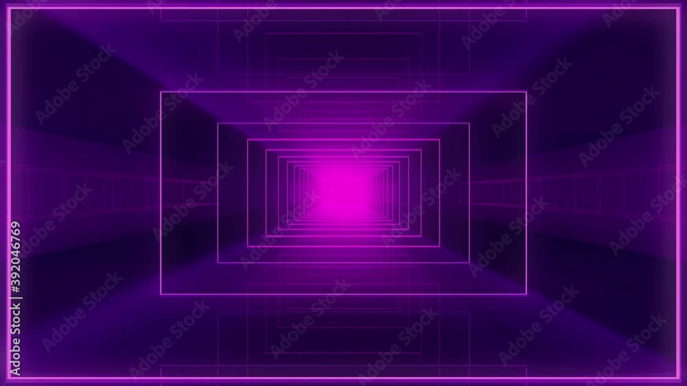 Neon Tunnel Background 4K Stock Video | Adobe Stock