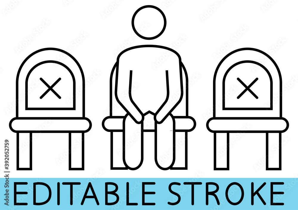 Do not sit here. Signage for restaurants and public places or transport ...
