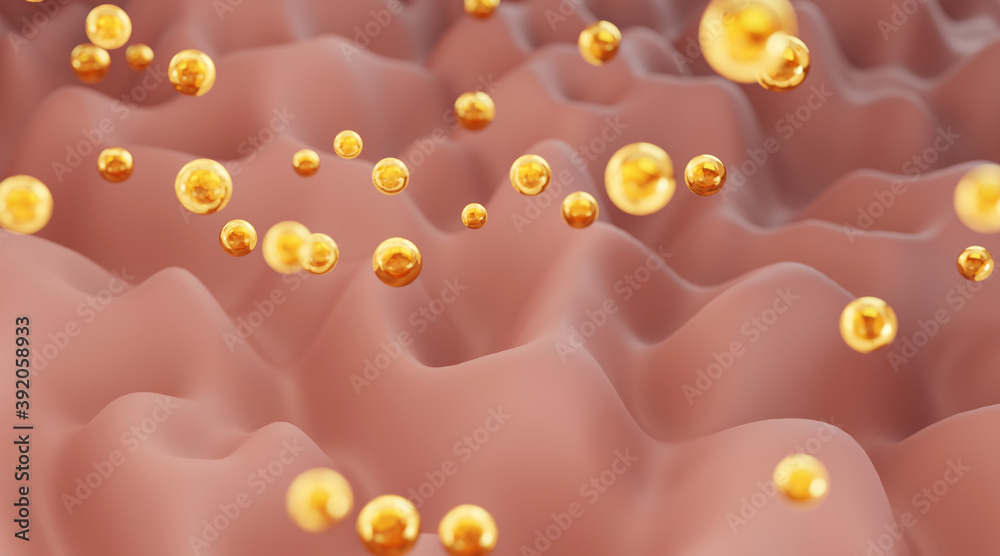 Animation serum through the skin layer and reduce up saggy skin of the ...