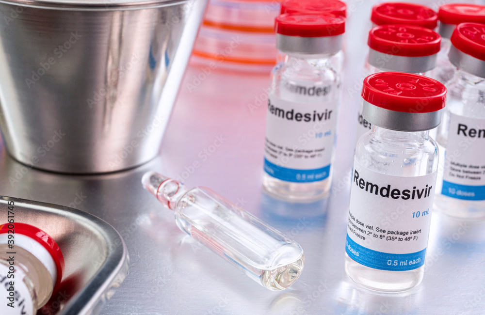 Medication prepared for people affected by Covid-19, Remdesivir is a ...
